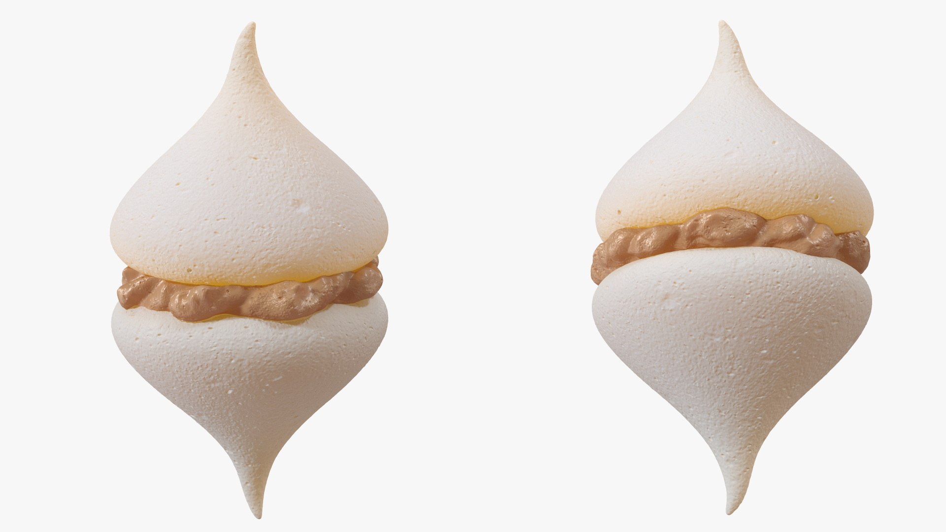 3D Smooth Meringue With Caramel Filling Model - TurboSquid 2228873