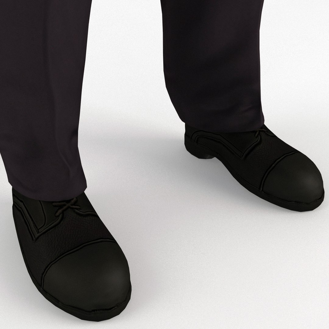 3d security guard t-pose