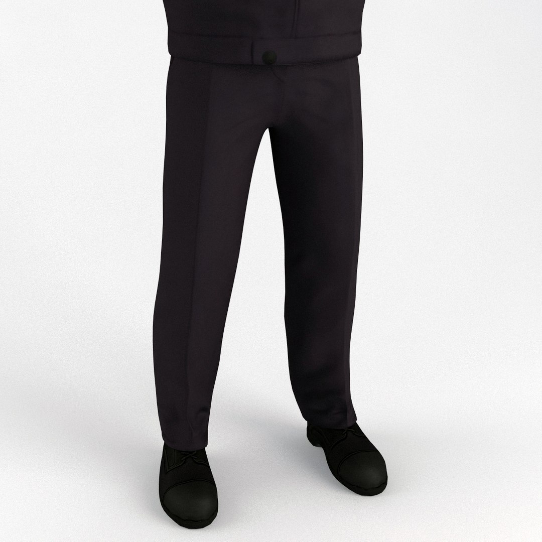 3d security guard t-pose