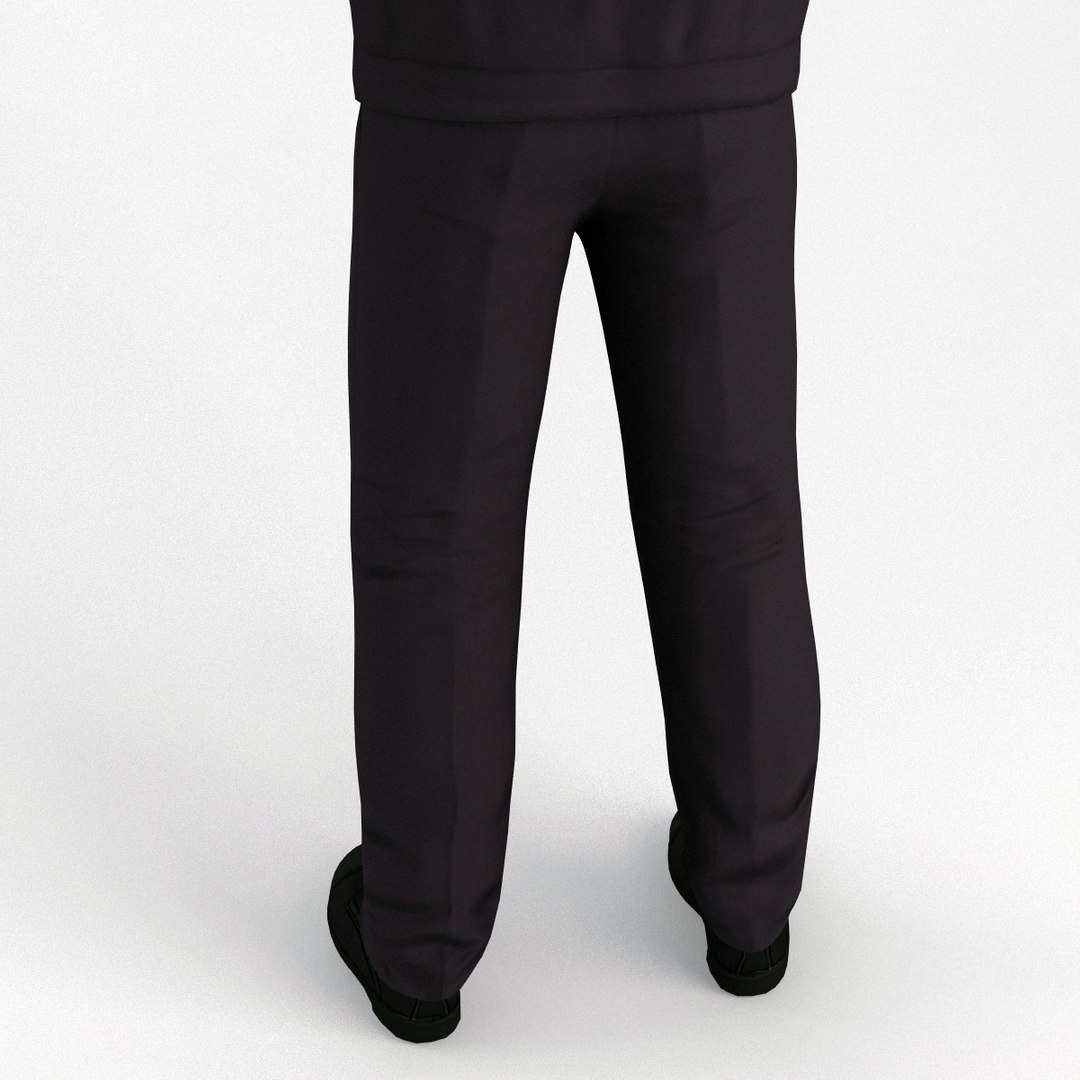 3d security guard t-pose