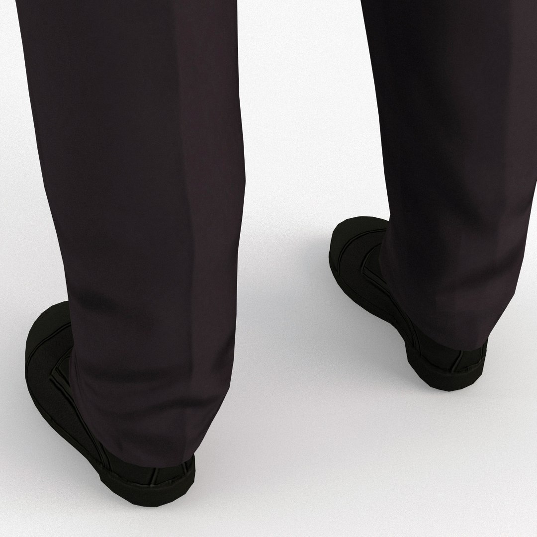 3d security guard t-pose