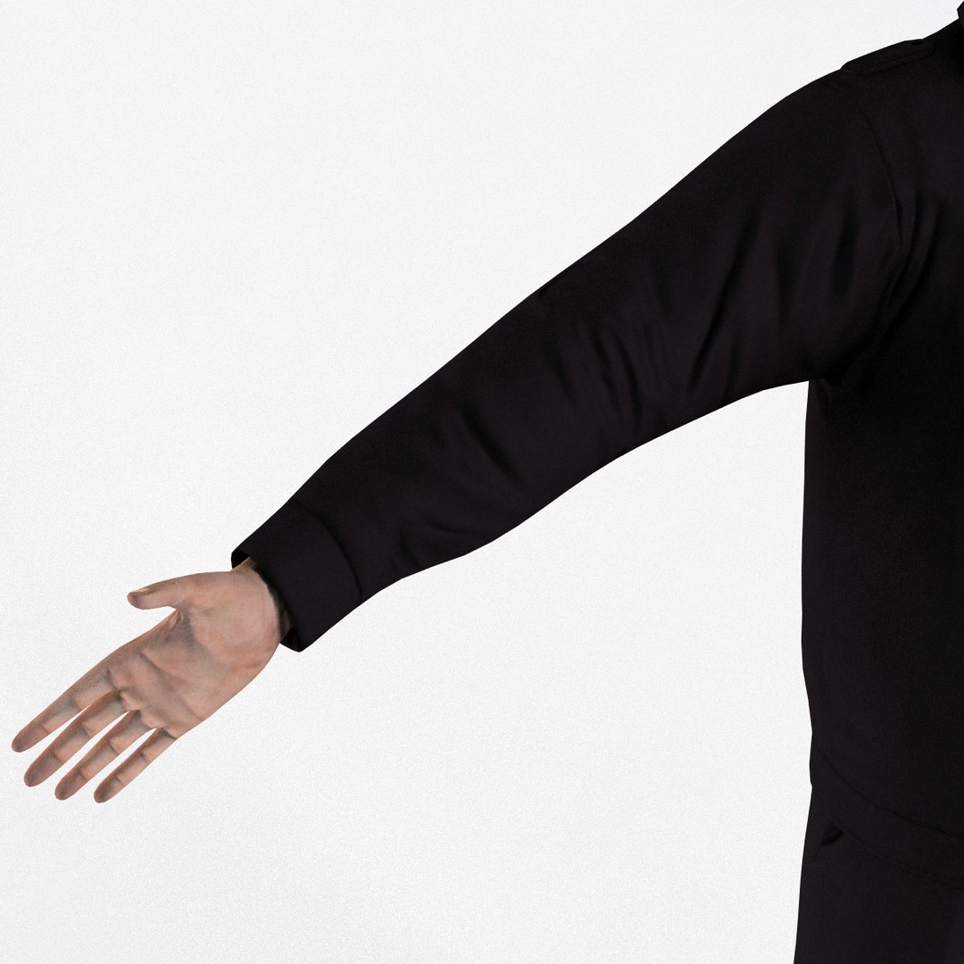 3d security guard t-pose