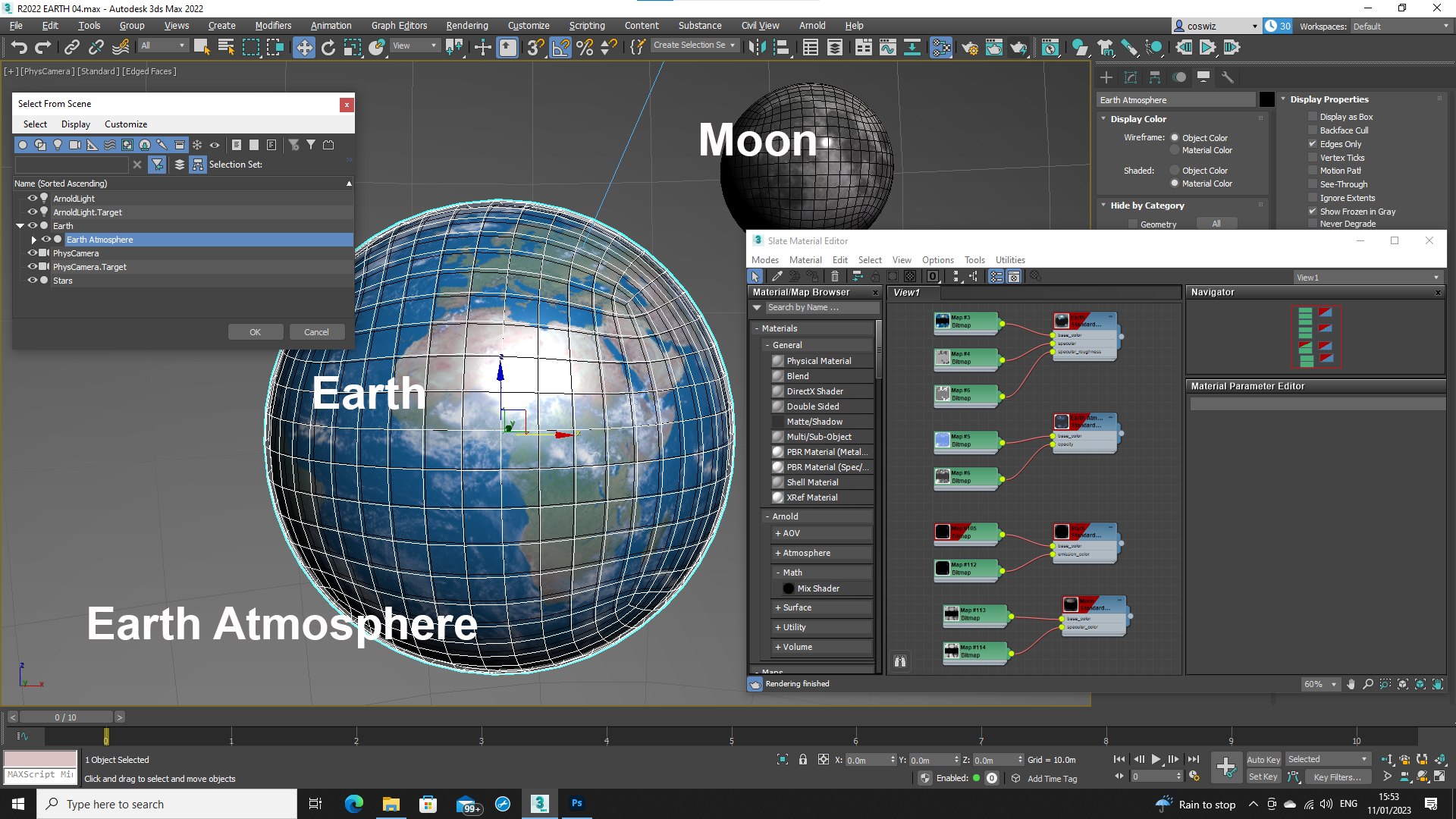 Earth And Moon Model - TurboSquid 2013130