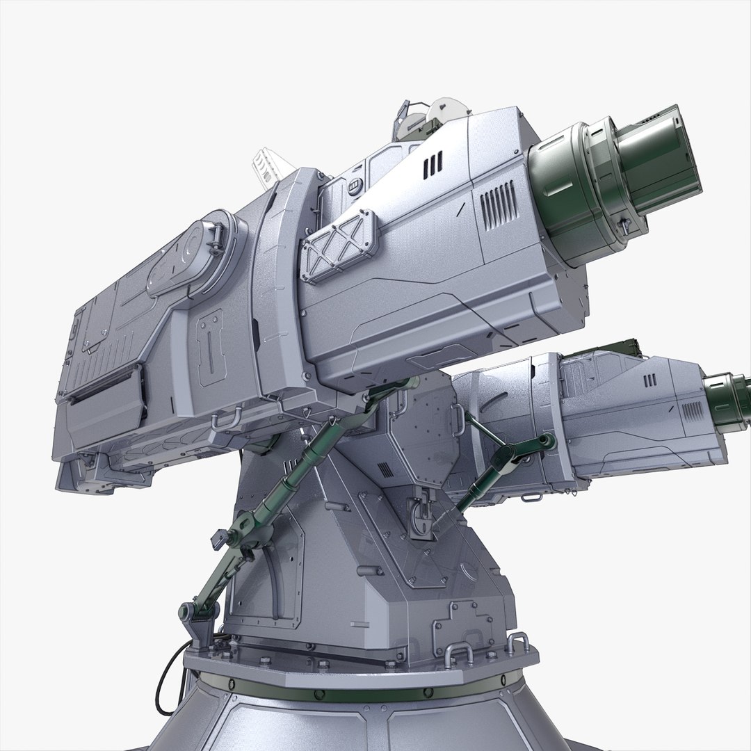 3d Antiaircraft Laser Turret Model