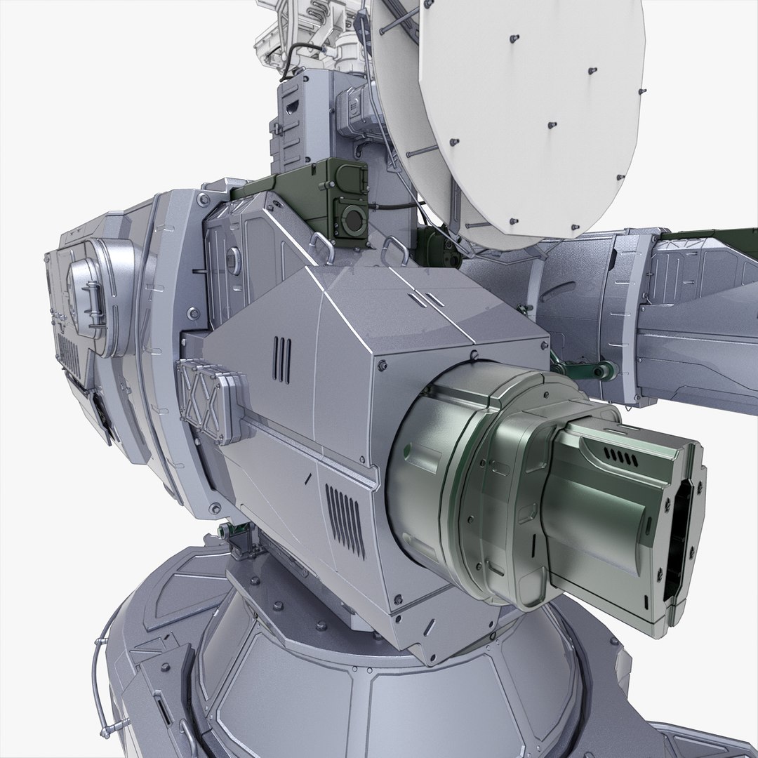 3d Antiaircraft Laser Turret Model
