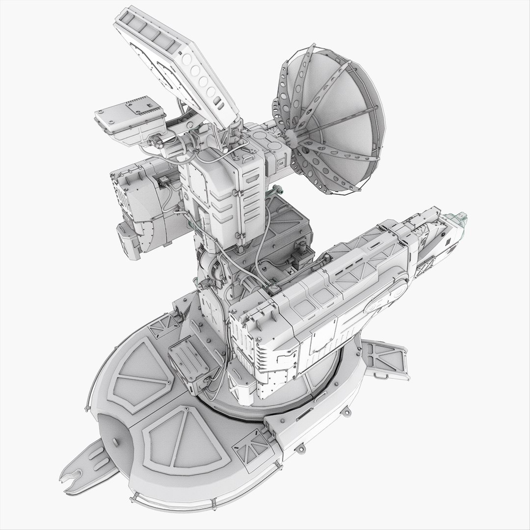 3d Antiaircraft Laser Turret Model