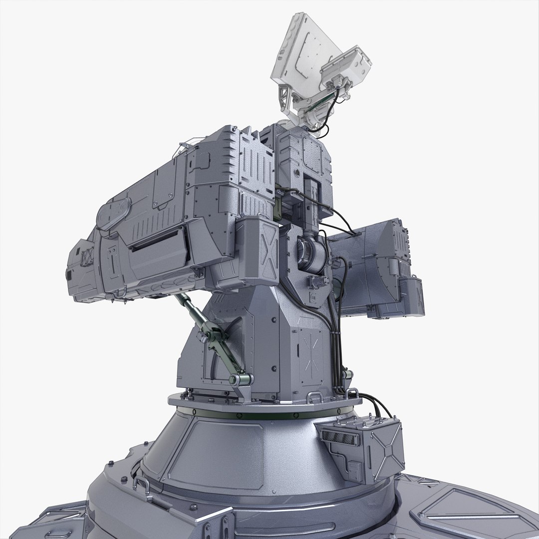 3d Antiaircraft Laser Turret Model