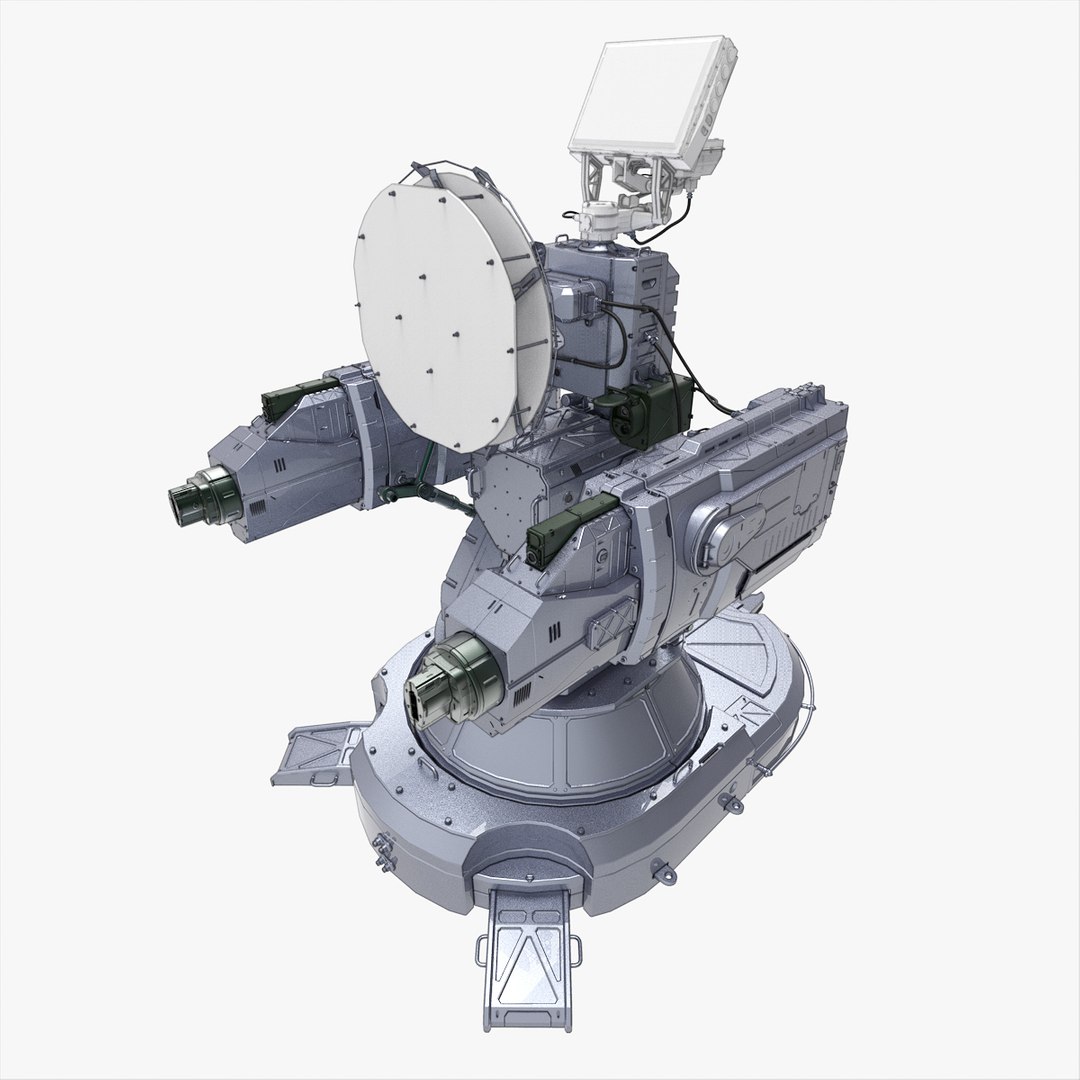 3d Antiaircraft Laser Turret Model