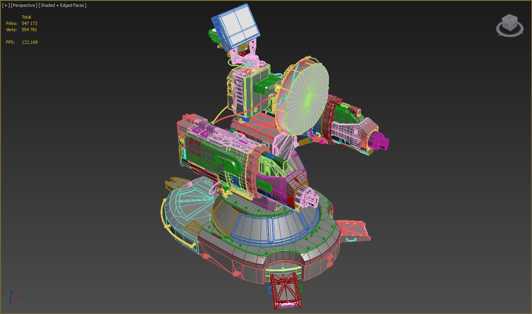 3d Antiaircraft Laser Turret Model