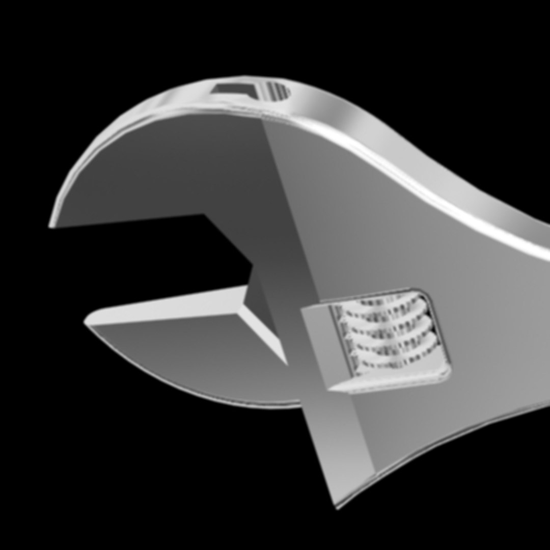 3d Adjustable Wrench Model