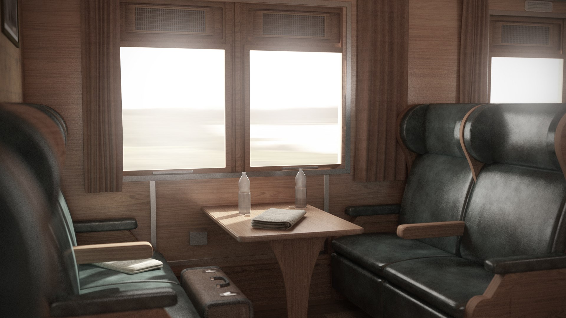 Old Train Interior 04 3D - TurboSquid 1892021