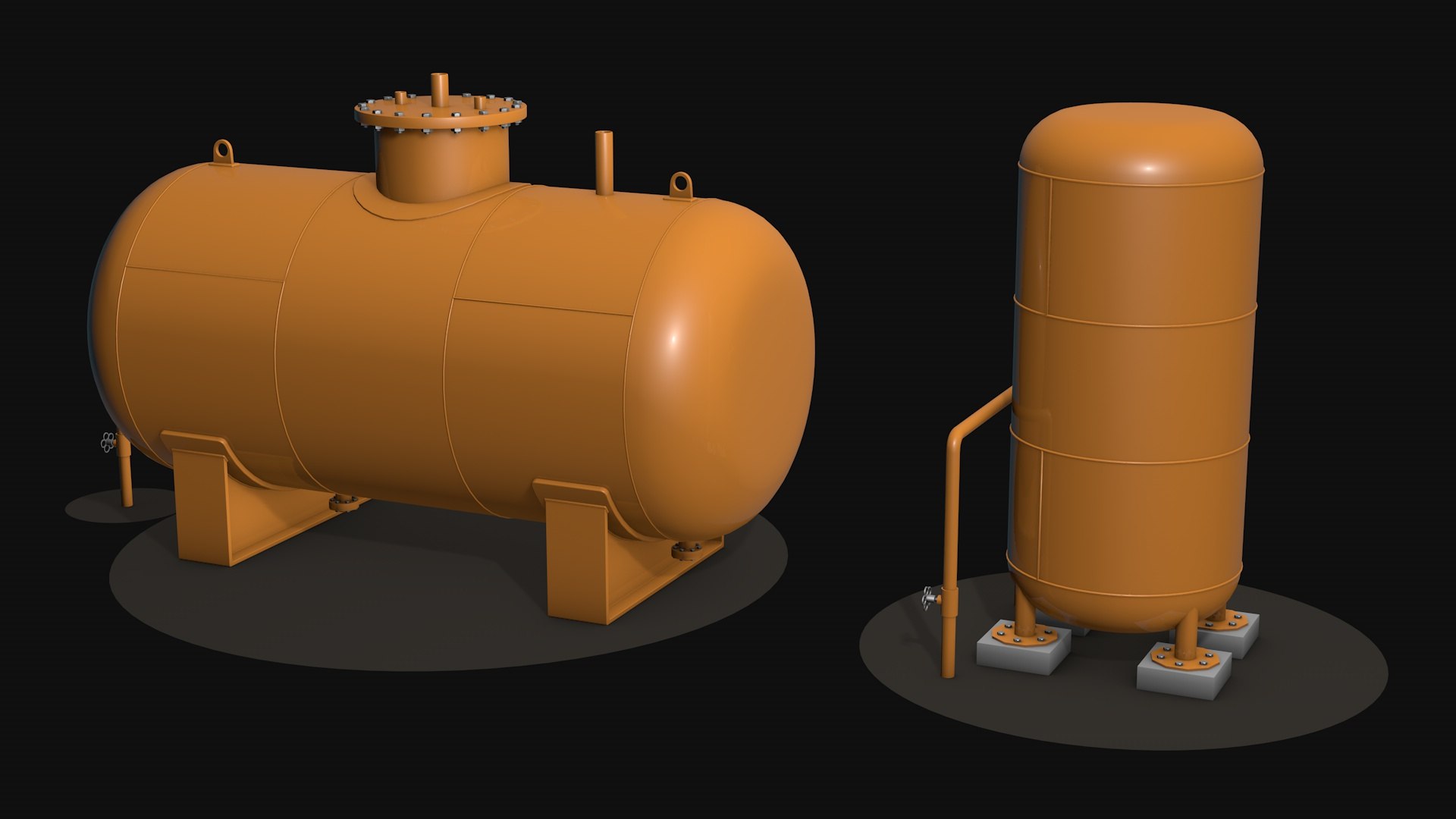 3D Oil And Gas Tank - TurboSquid 2318000