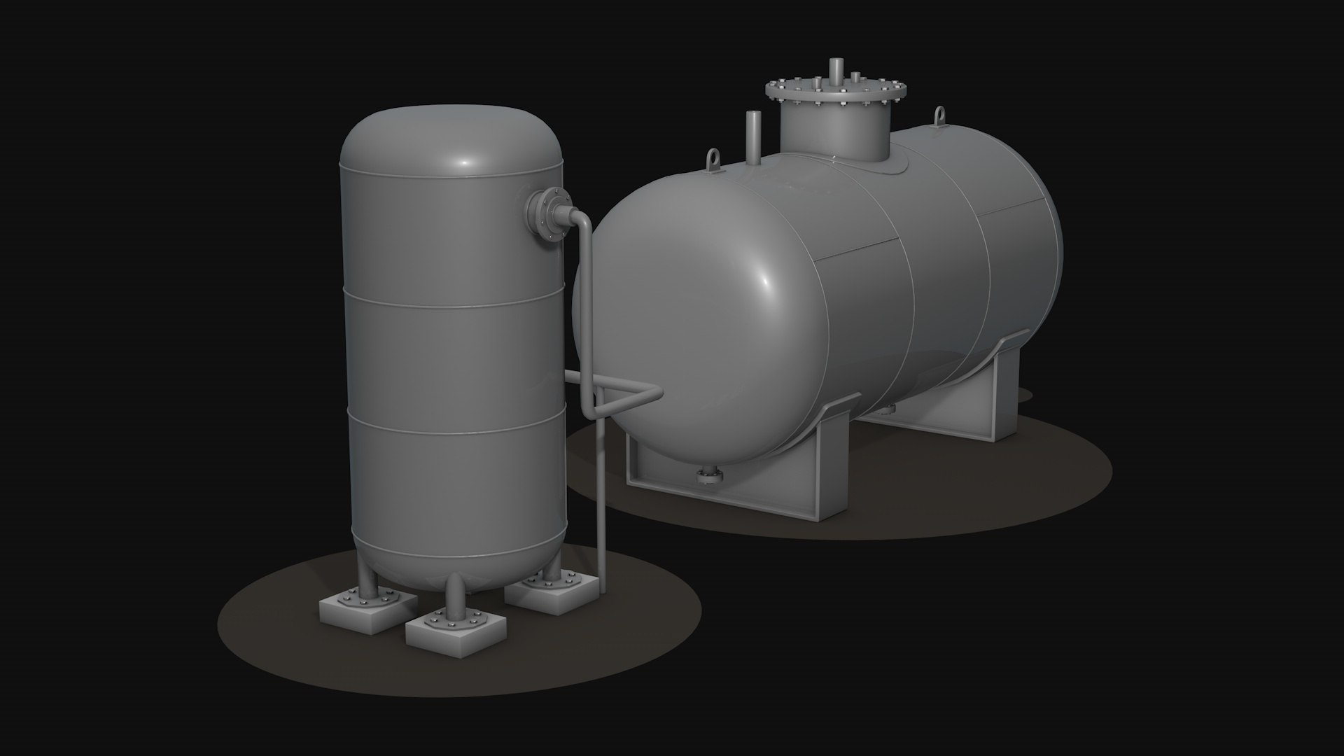 3D Oil And Gas Tank - TurboSquid 2318000