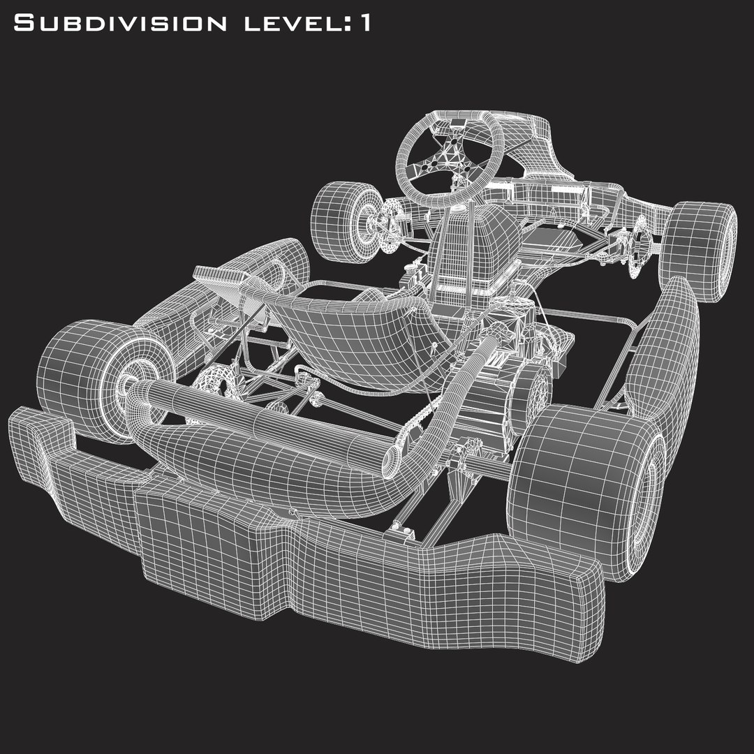 3d generic go-kart model