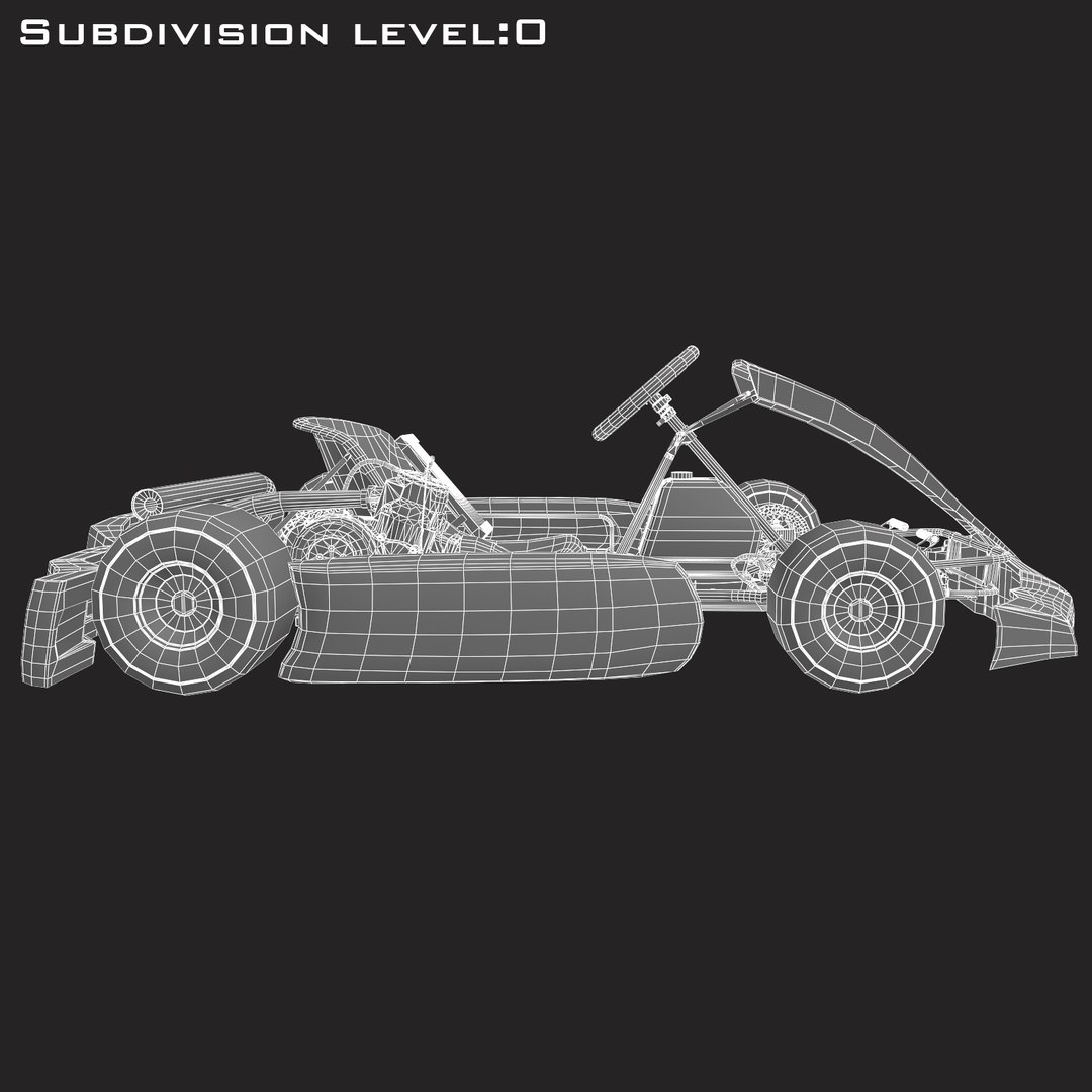 3d generic go-kart model