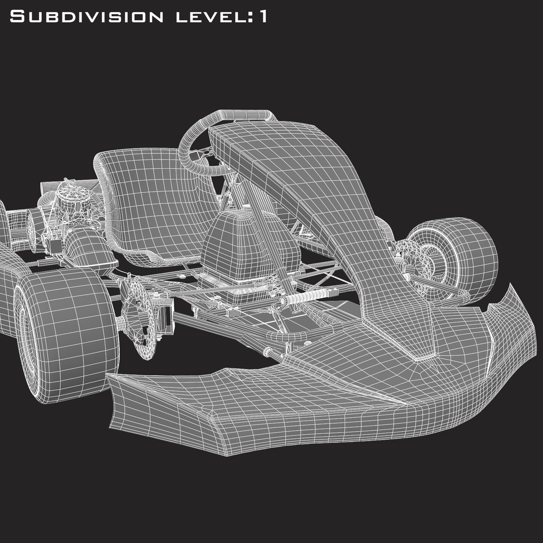 3d generic go-kart model