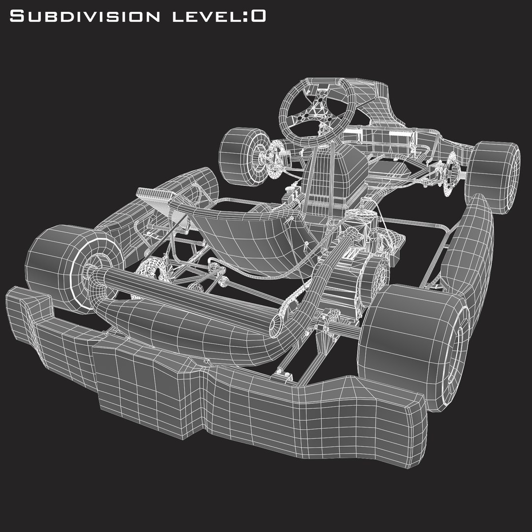 3d generic go-kart model