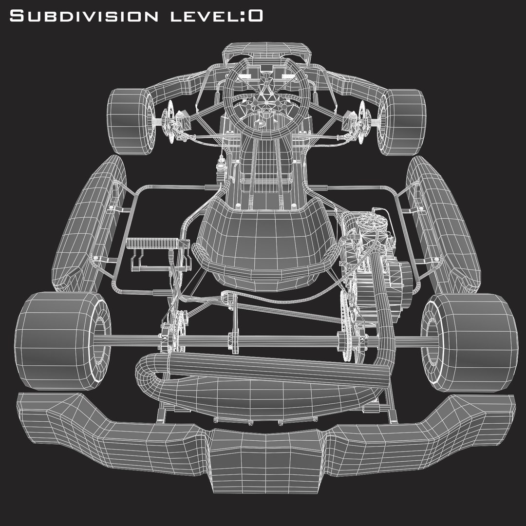 3d generic go-kart model