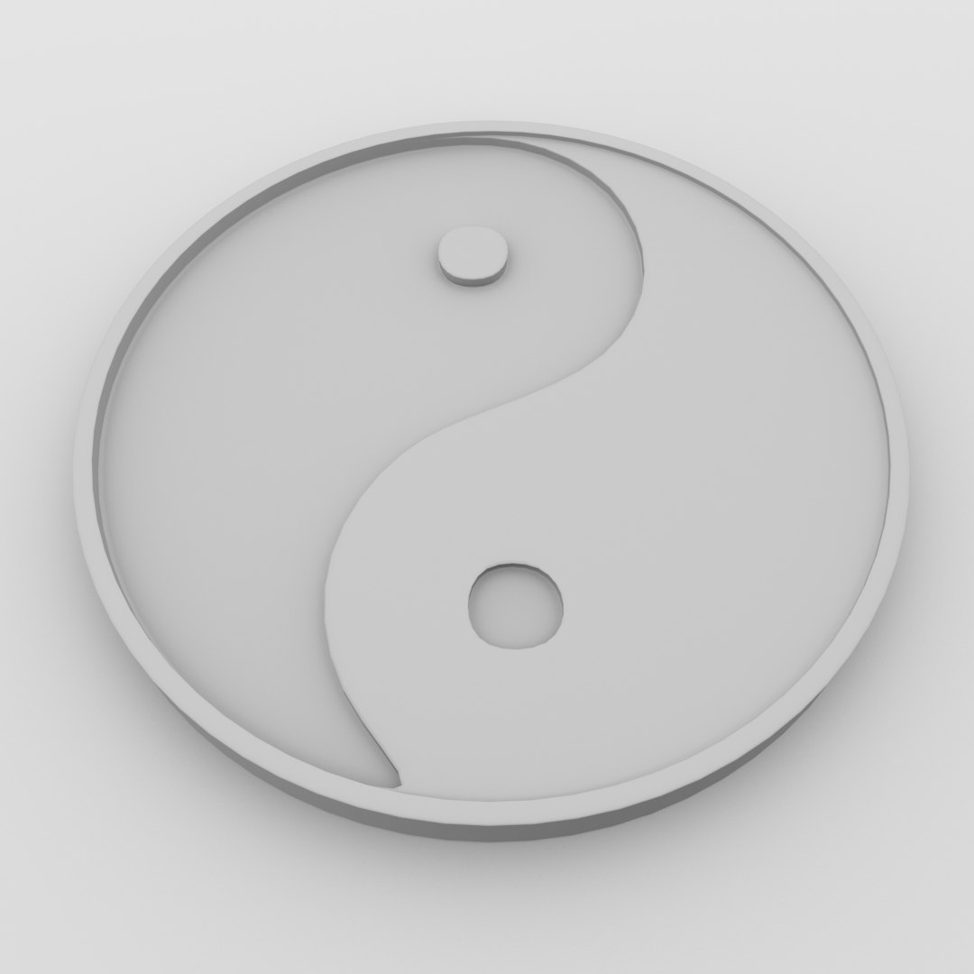 Yin Yang 3d Model