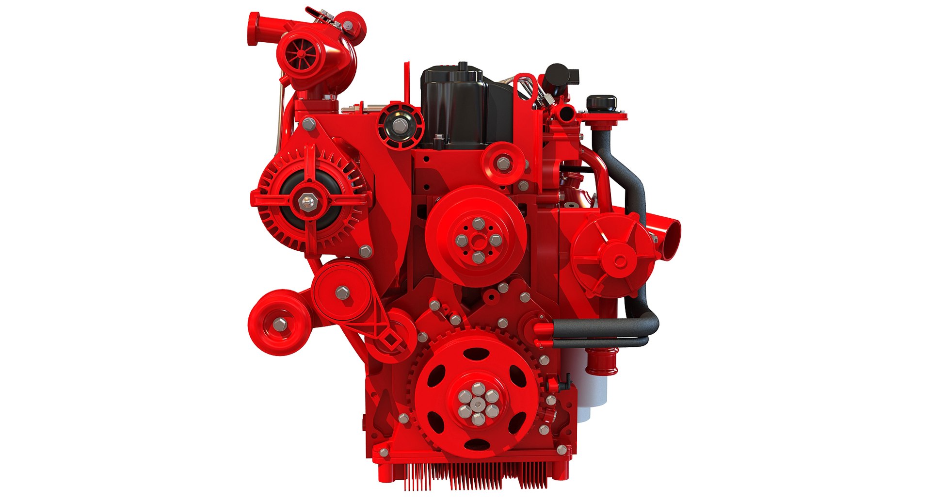 3d model heavy duty diesel engine
