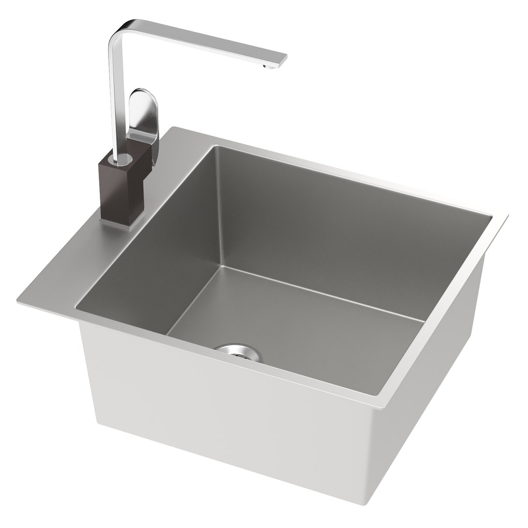 3D Kitchen Sink - Luna LUN100M Model - TurboSquid 1998943
