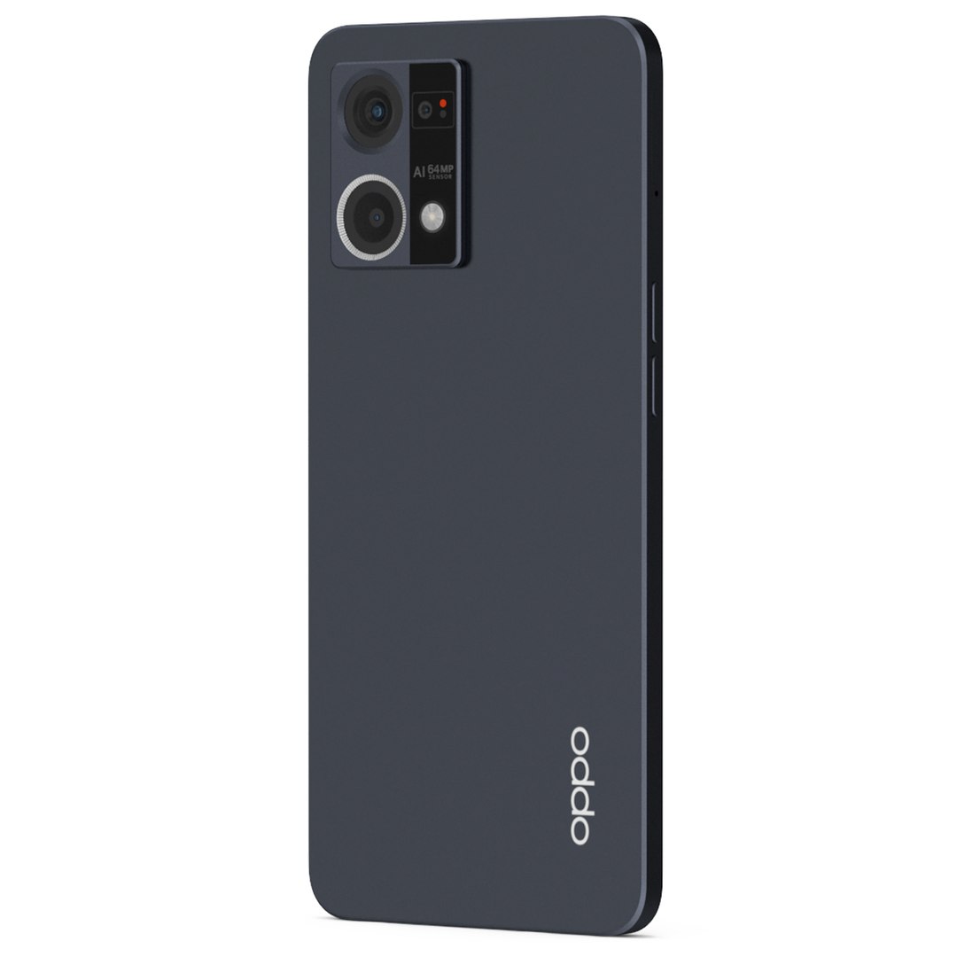 Smartphone OPPO F21 Pro Black Model - TurboSquid 2003391