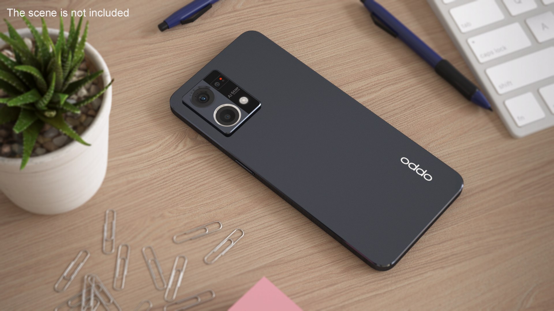 Smartphone OPPO F21 Pro Black Model - TurboSquid 2003391