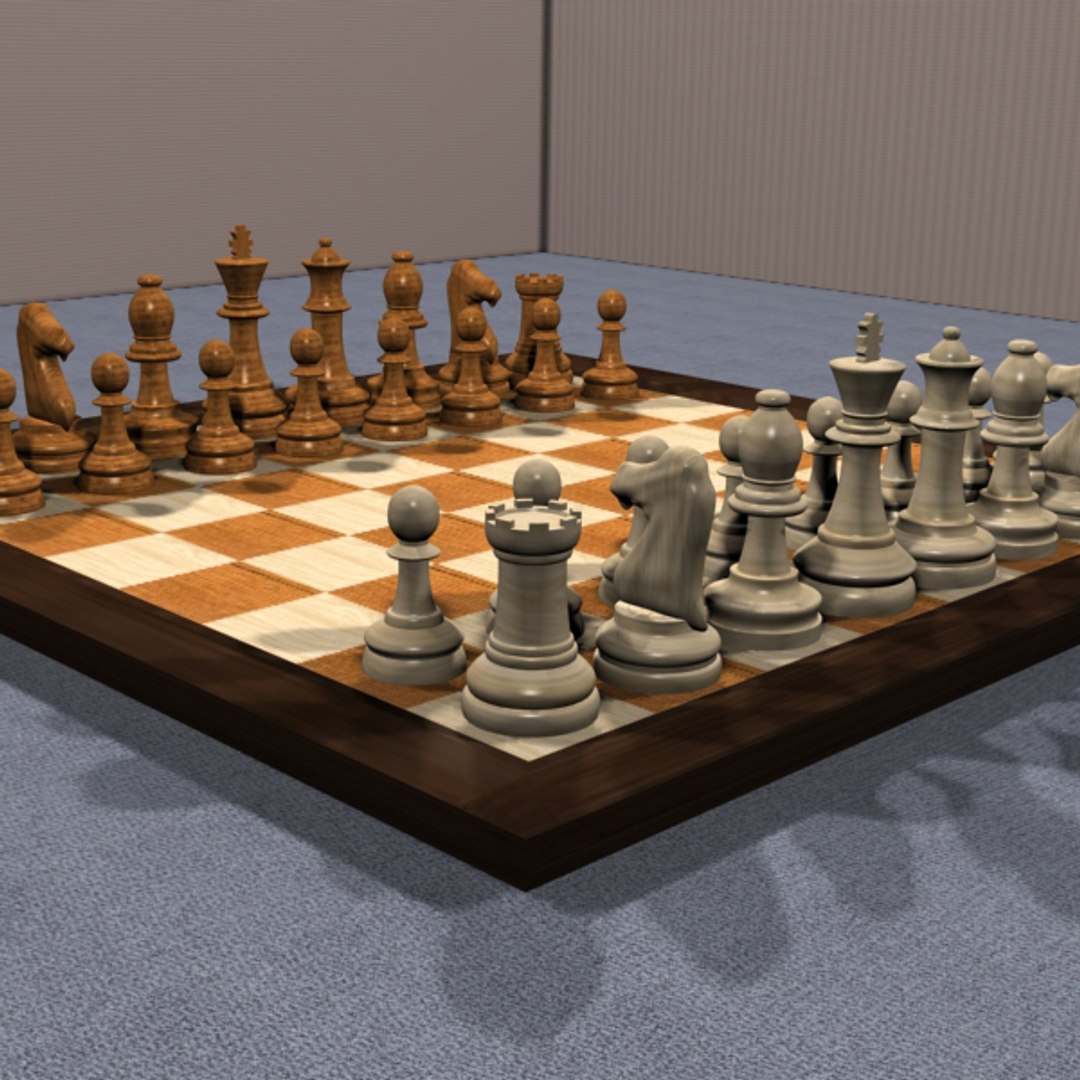 3d model chess set