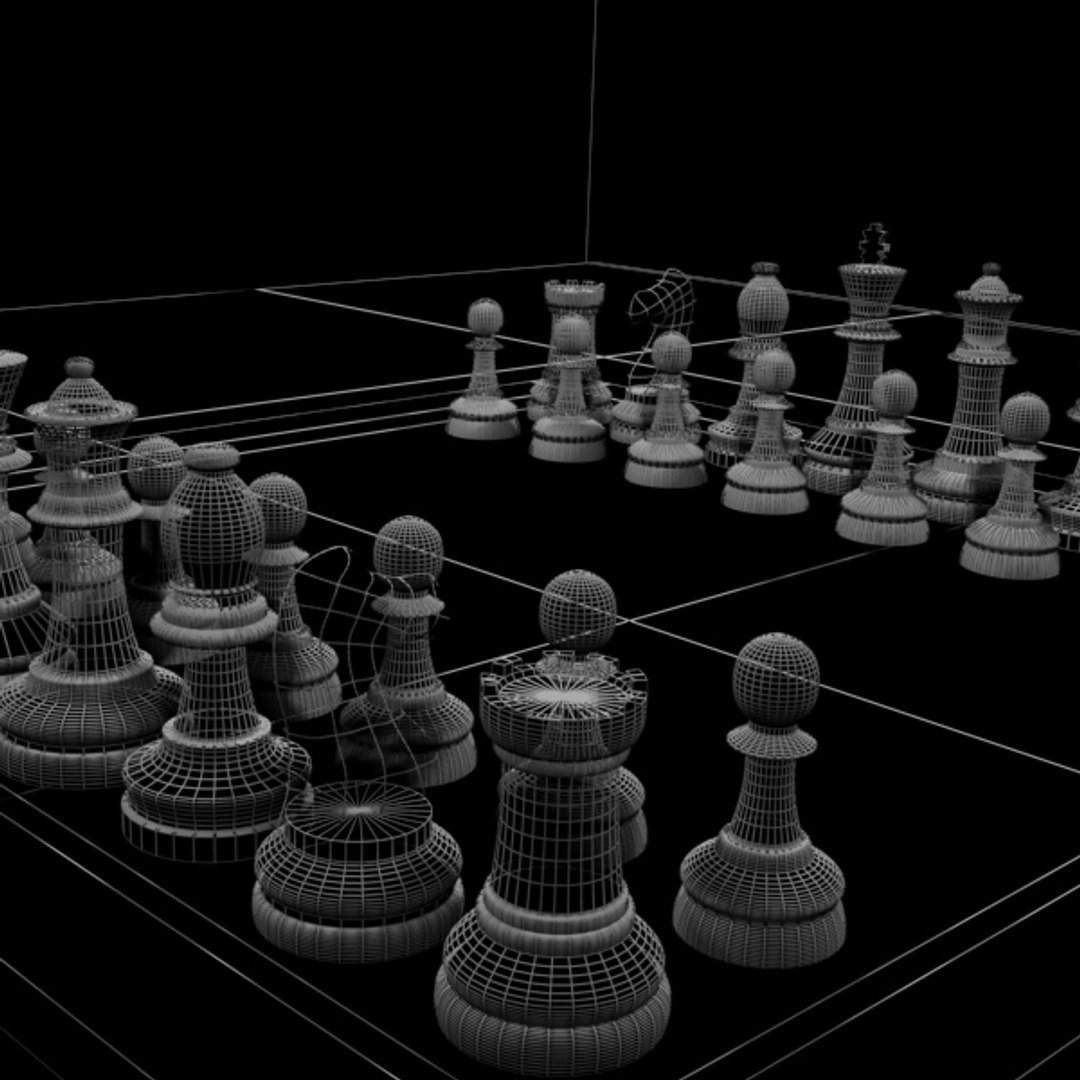 3d model chess set