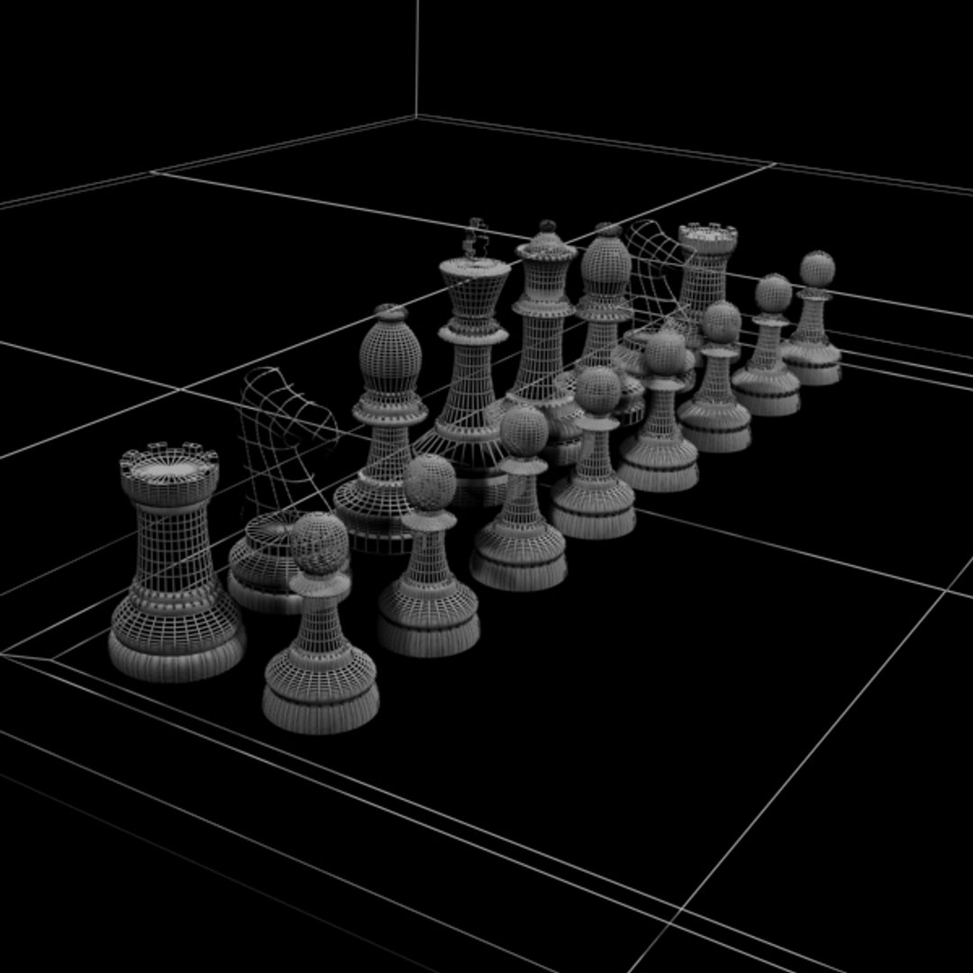 3d model chess set