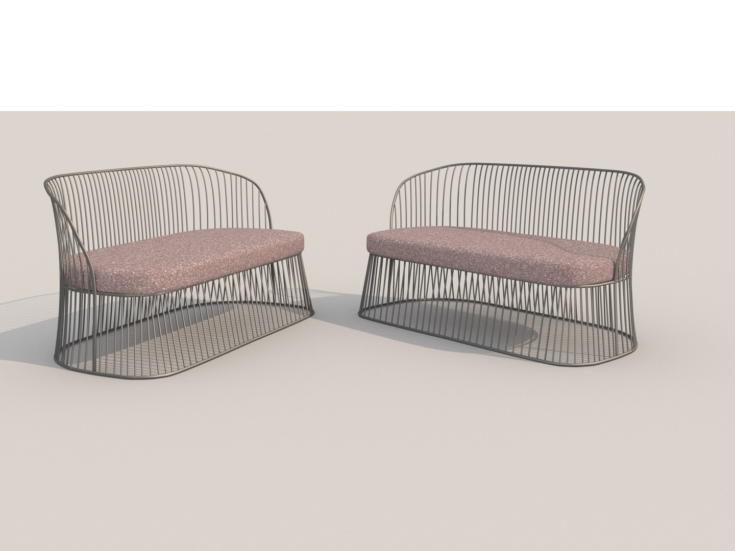 Wire Sofa 3D Model - TurboSquid 1599819