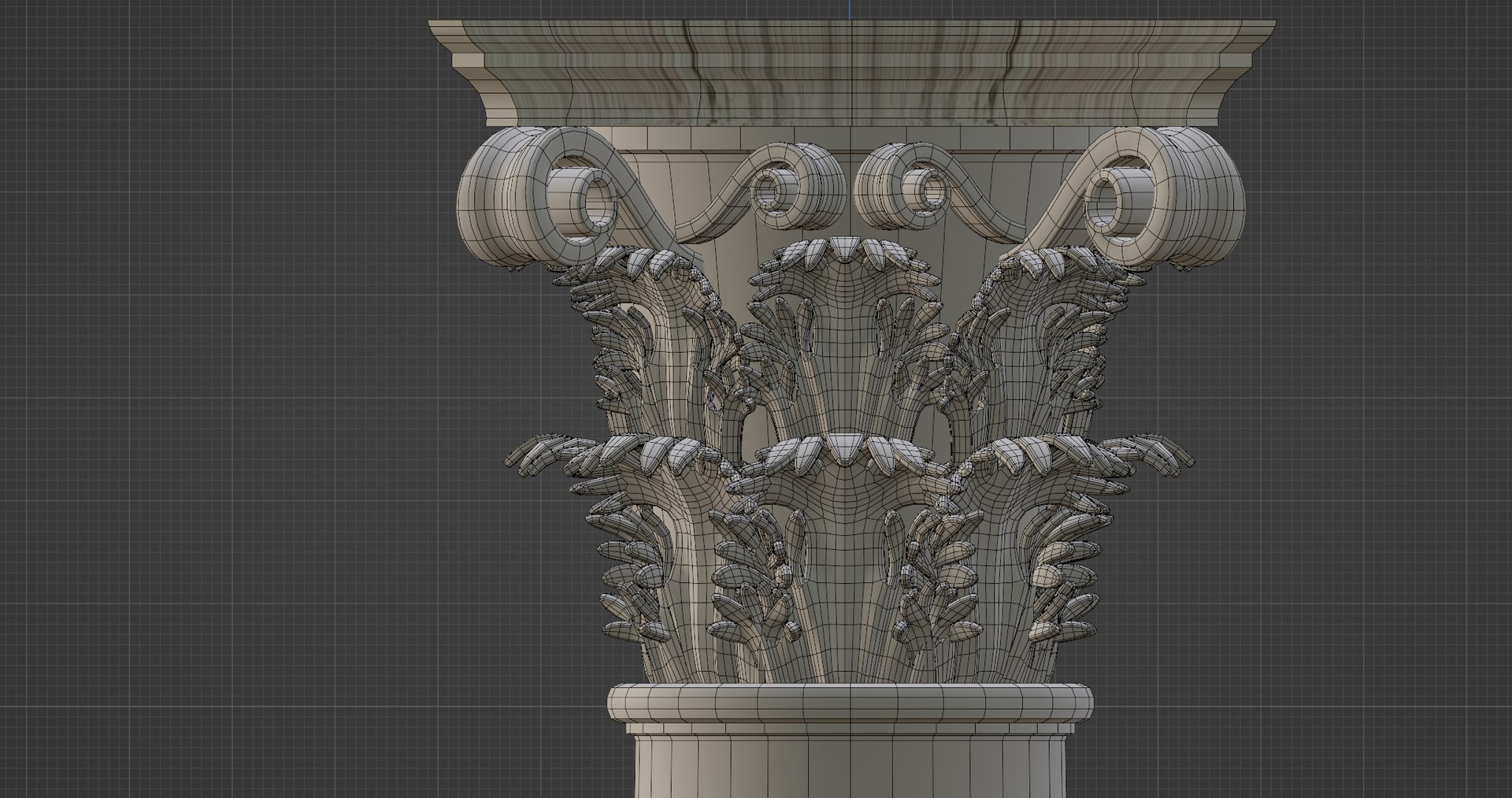 Free 3D Corinthian Column - TurboSquid 2285408