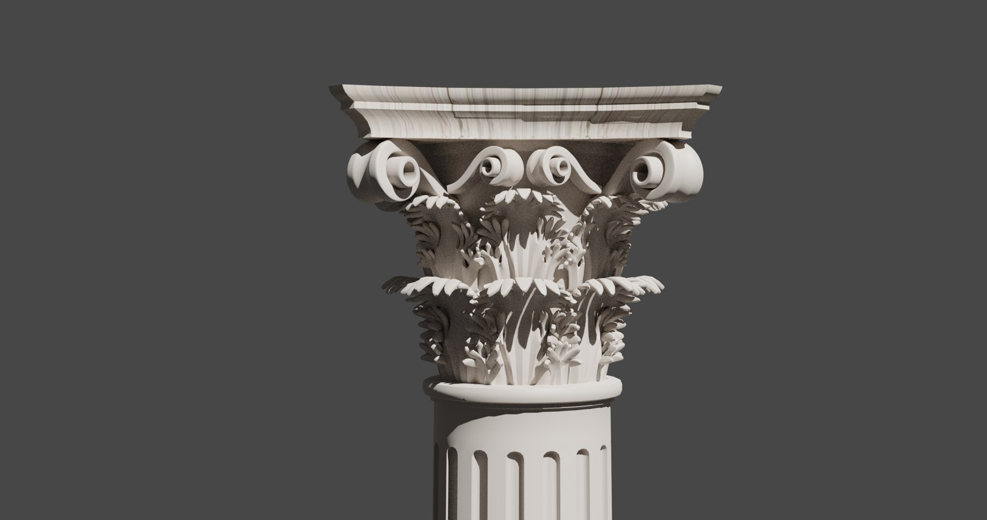 Free 3D Corinthian Column - TurboSquid 2285408