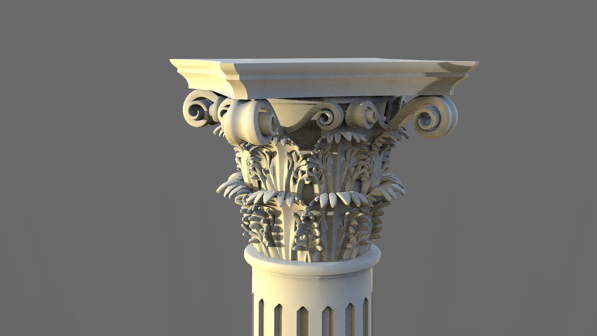 Free 3D Corinthian Column - TurboSquid 2285408