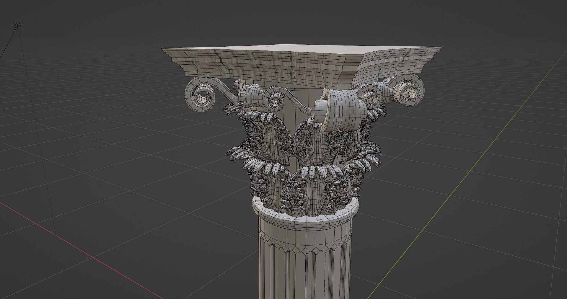Free 3D Corinthian Column - TurboSquid 2285408