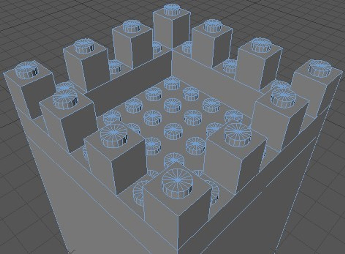 C4d Lego Castle Tower 7x7