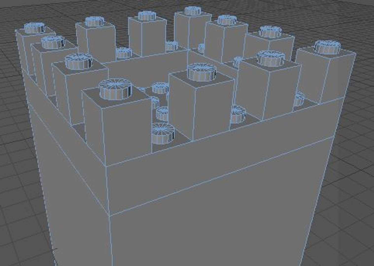 C4d Lego Castle Tower 7x7