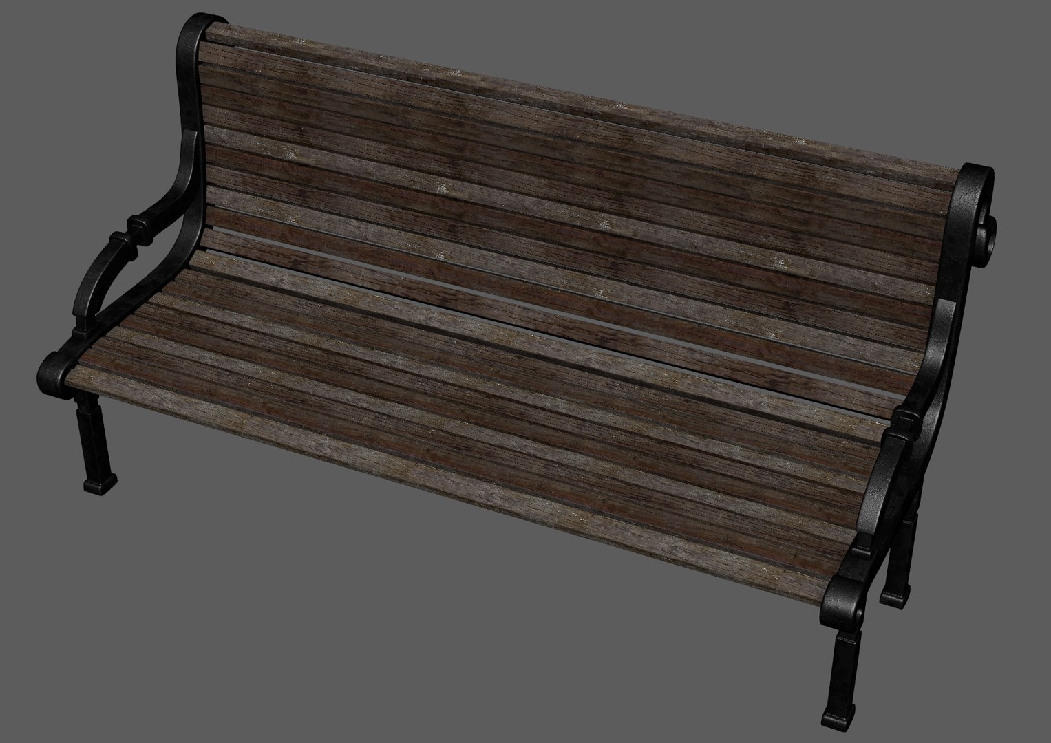 3D Park Bench - TurboSquid 1419547