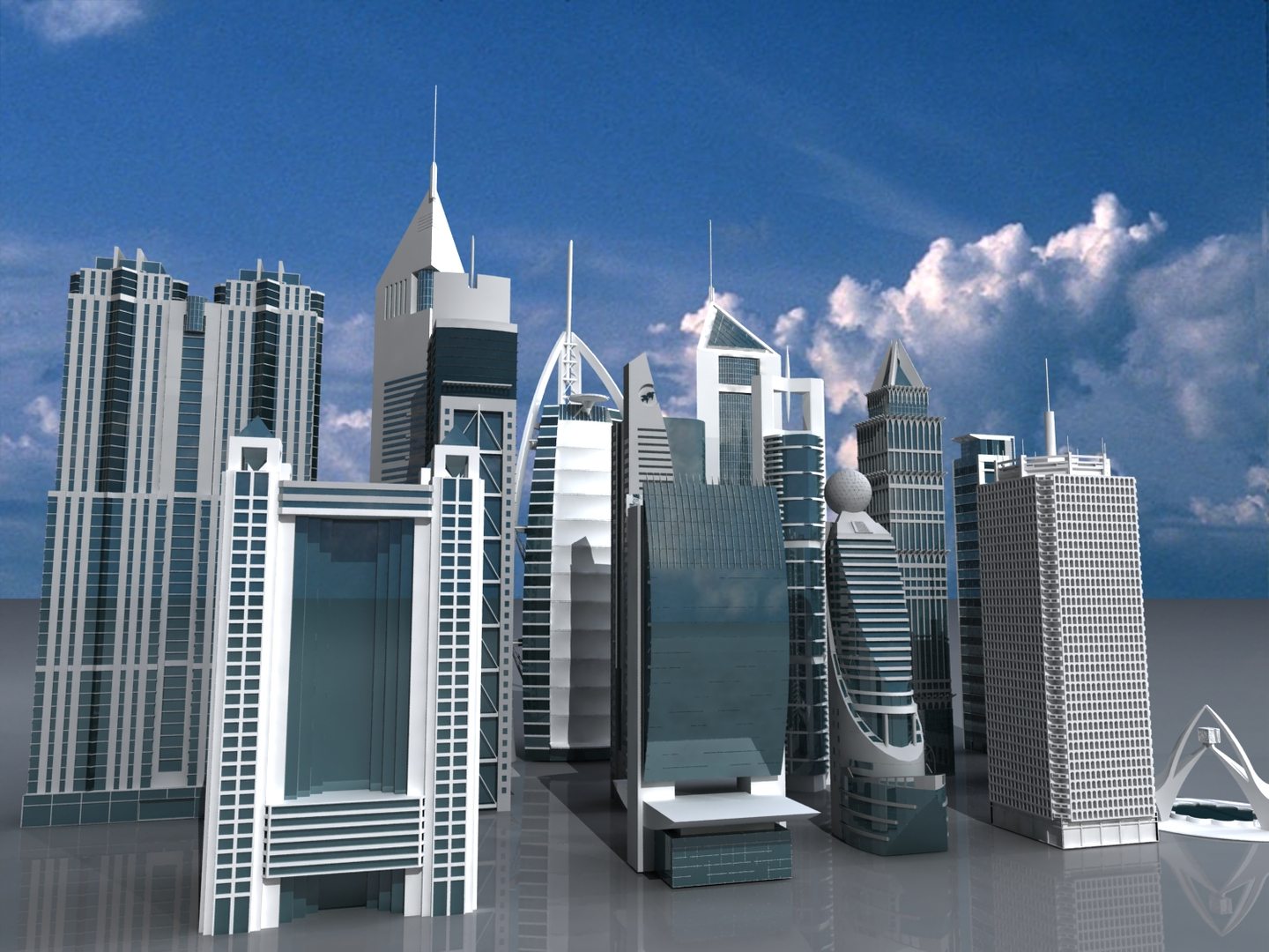 3d 3ds buildings tower dubai