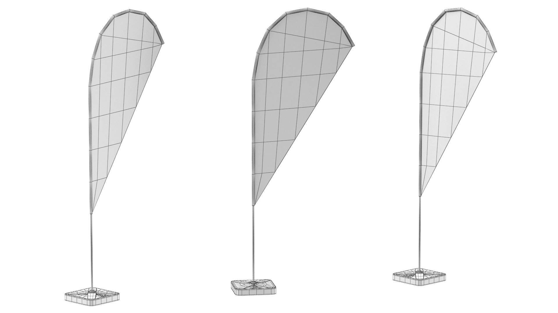 Flag Banner 3D Model - TurboSquid 2257391