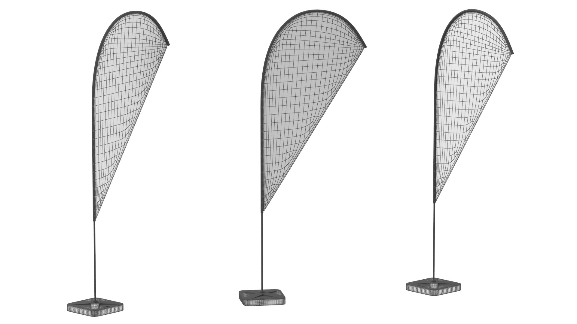 Flag Banner 3D Model - TurboSquid 2257391