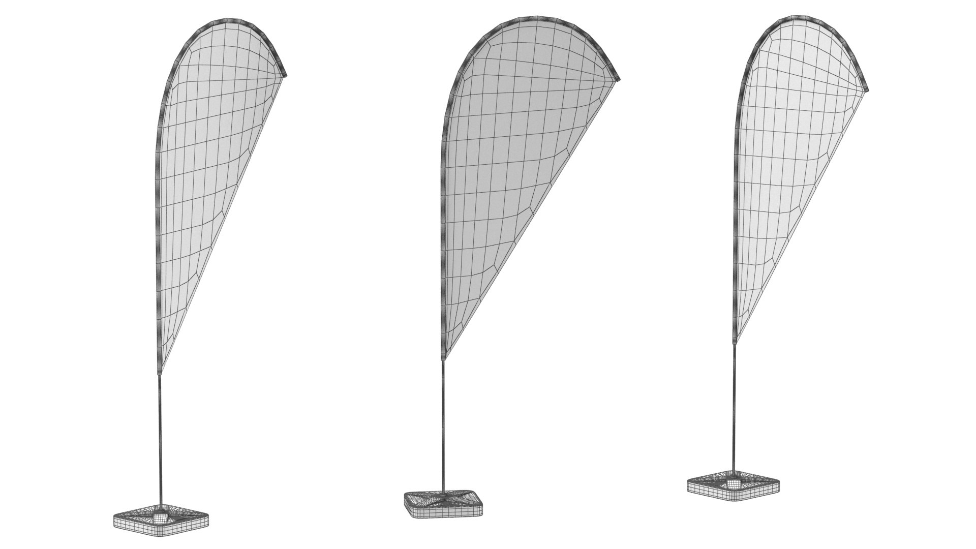 Flag Banner 3D Model - TurboSquid 2257391