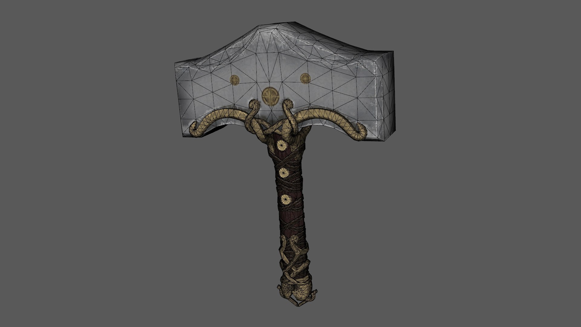 Mjolnir - Thor Low-poly 3D Model 3D Model - TurboSquid 2360257