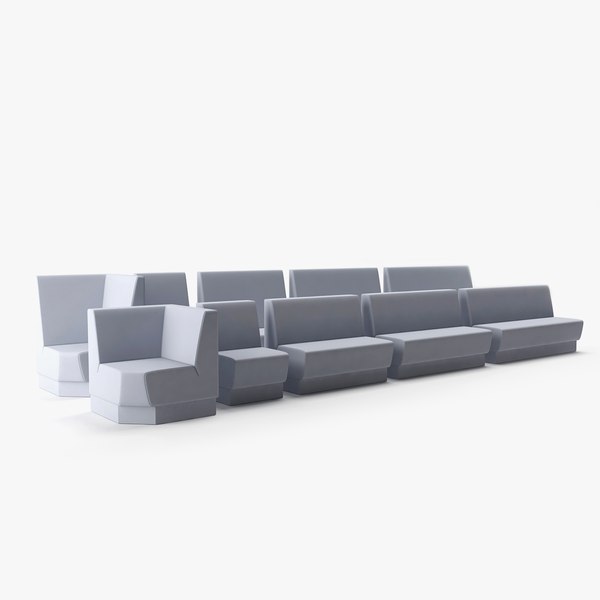Banquette 3D Models for Download | TurboSquid