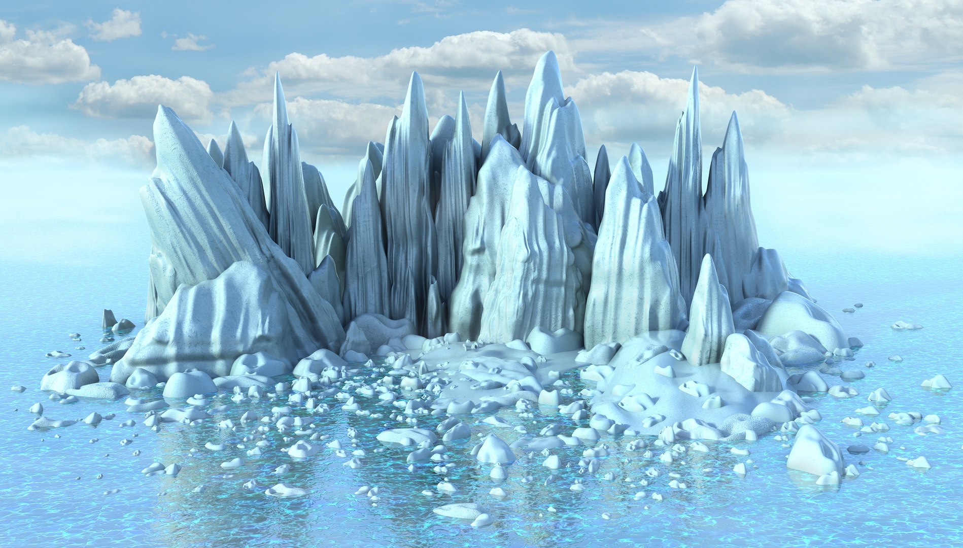 Ice Iceberg Model - TurboSquid 1406312