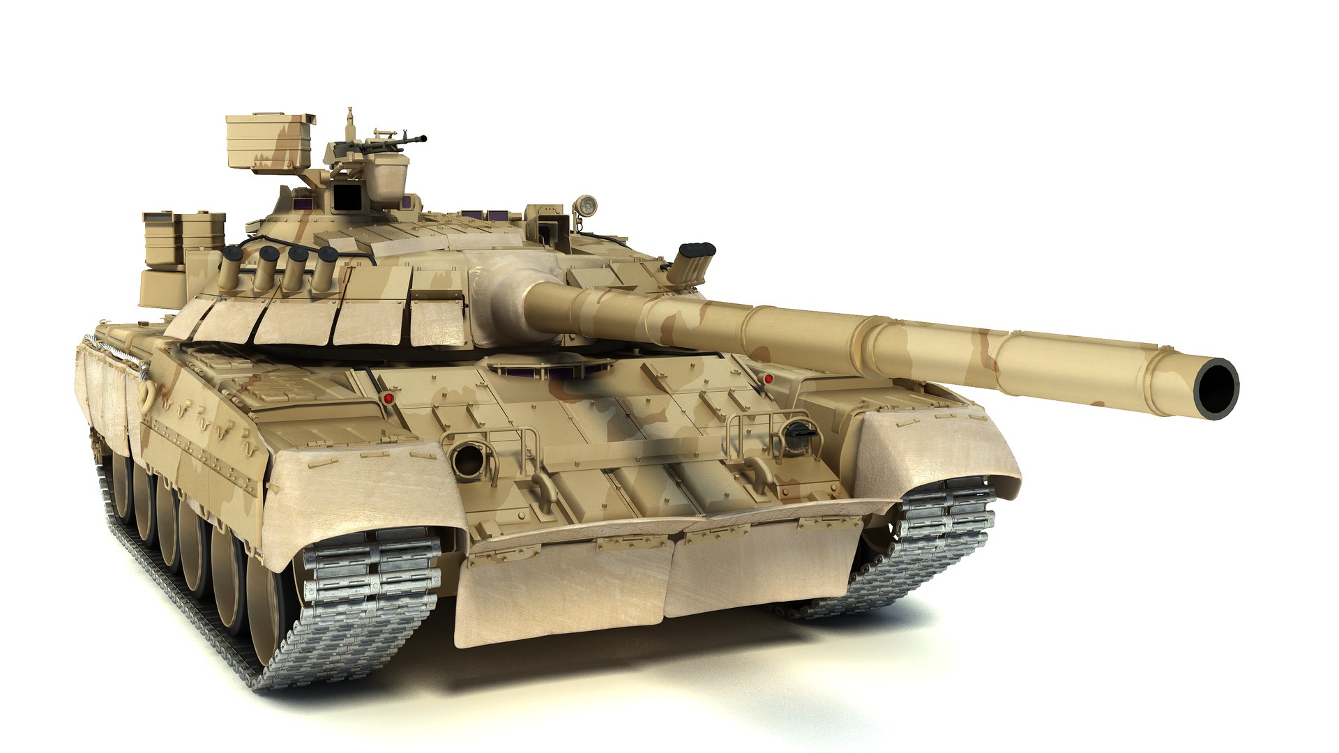 3d T-80ud Main Battle Tank Model