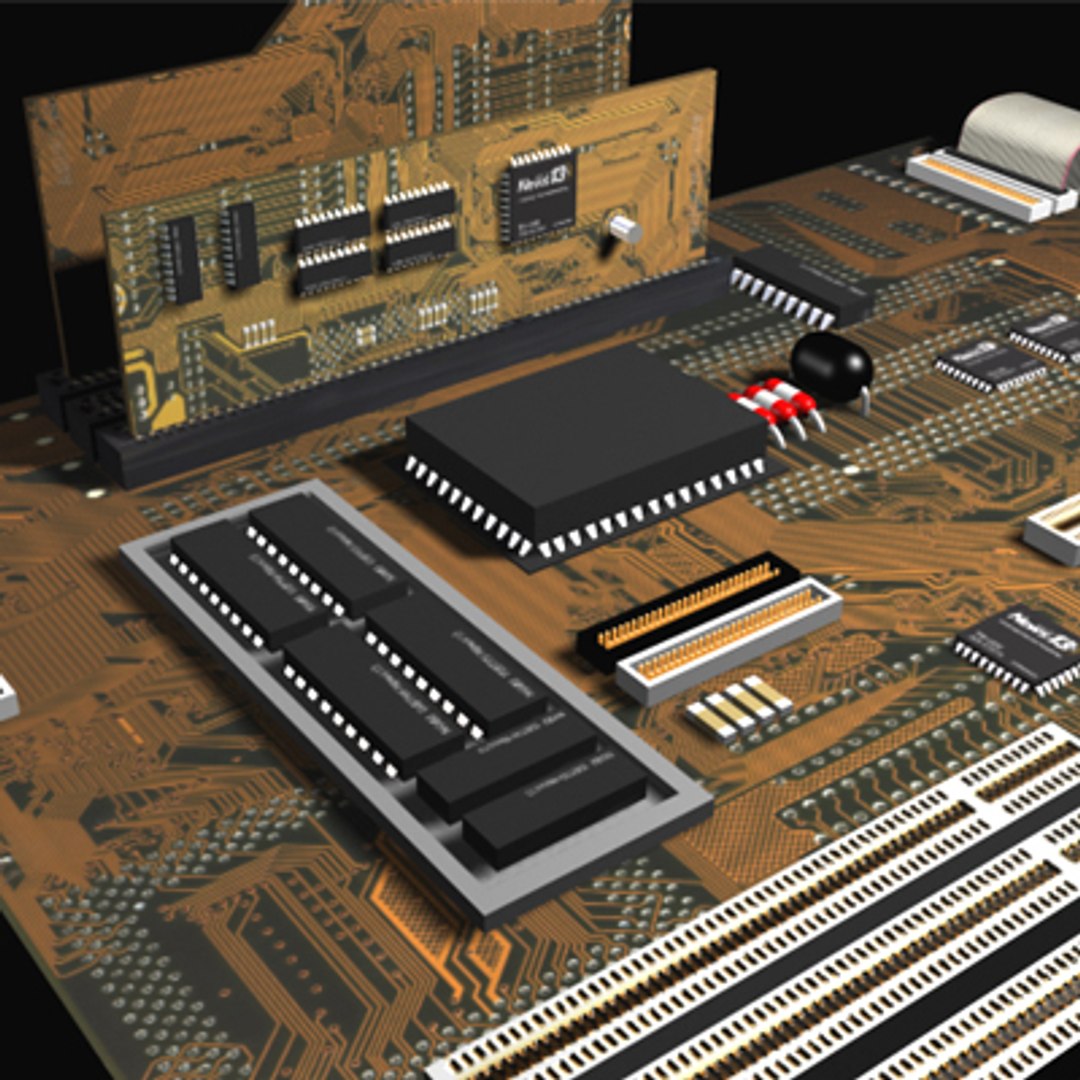Circuit Board 3d Max