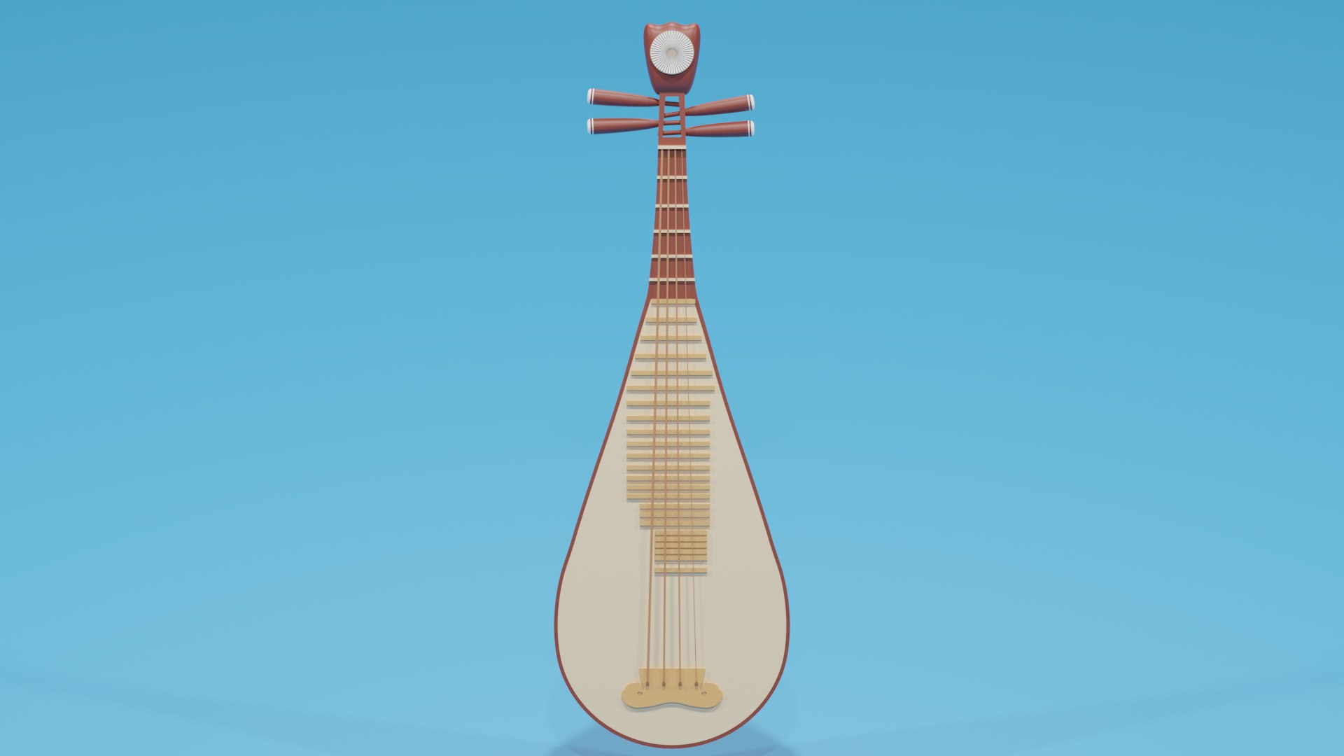 3D Chinese Instruments Pipa - TurboSquid 2123607