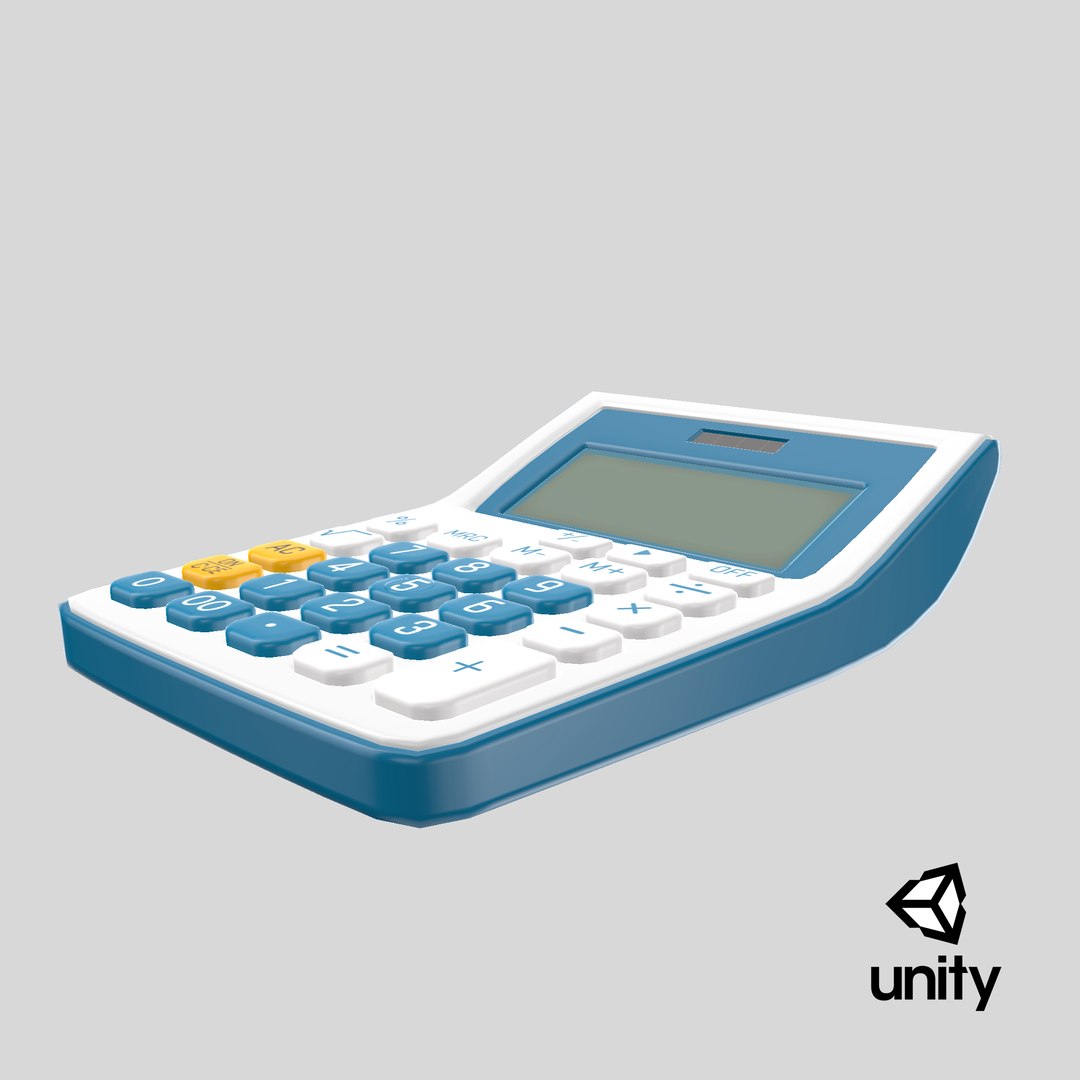 3D Calculator 3v PBR - TurboSquid 2111423