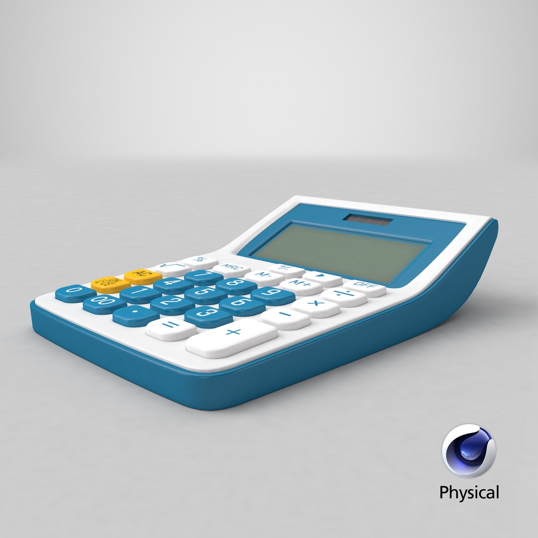 3D Calculator 3v PBR - TurboSquid 2111423